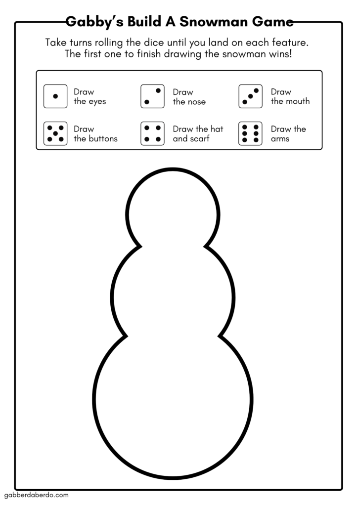 Thankyou Thursday: Gabby's Build A Snowman Game - Gabberdaberdo